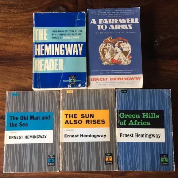 Vintage Books | Other | 5 Ernest Hemingway Vintage Stack Of Five ...